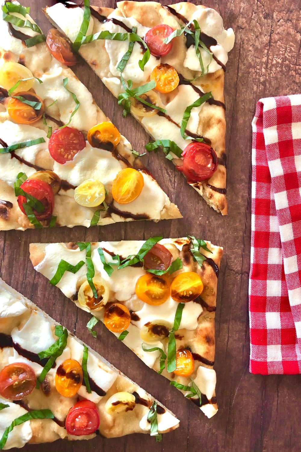Easy Caprese Flatbread Pizza - HOORAH to Health