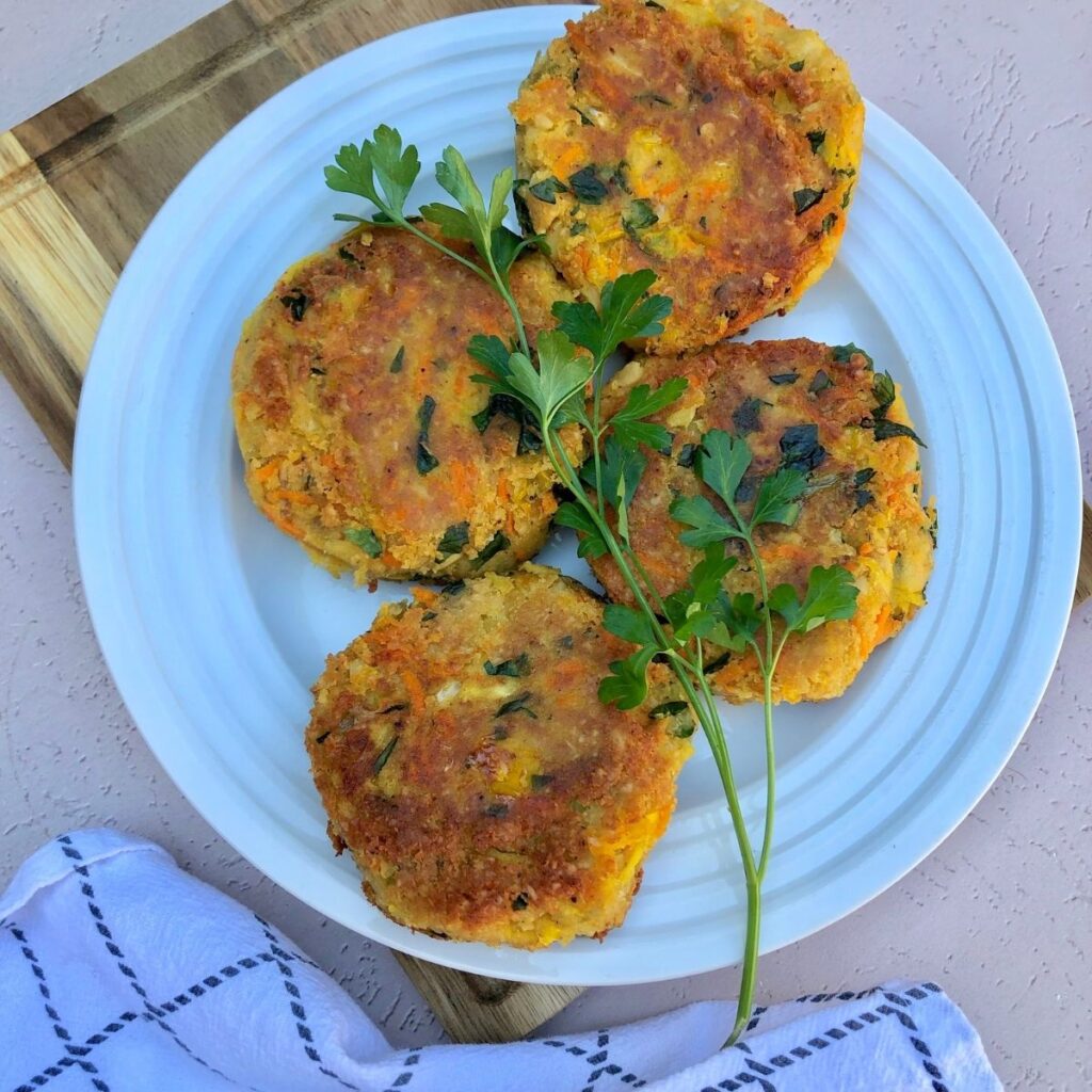 Chickpea Patties (Vegan, No Flour) - HOORAH to Health