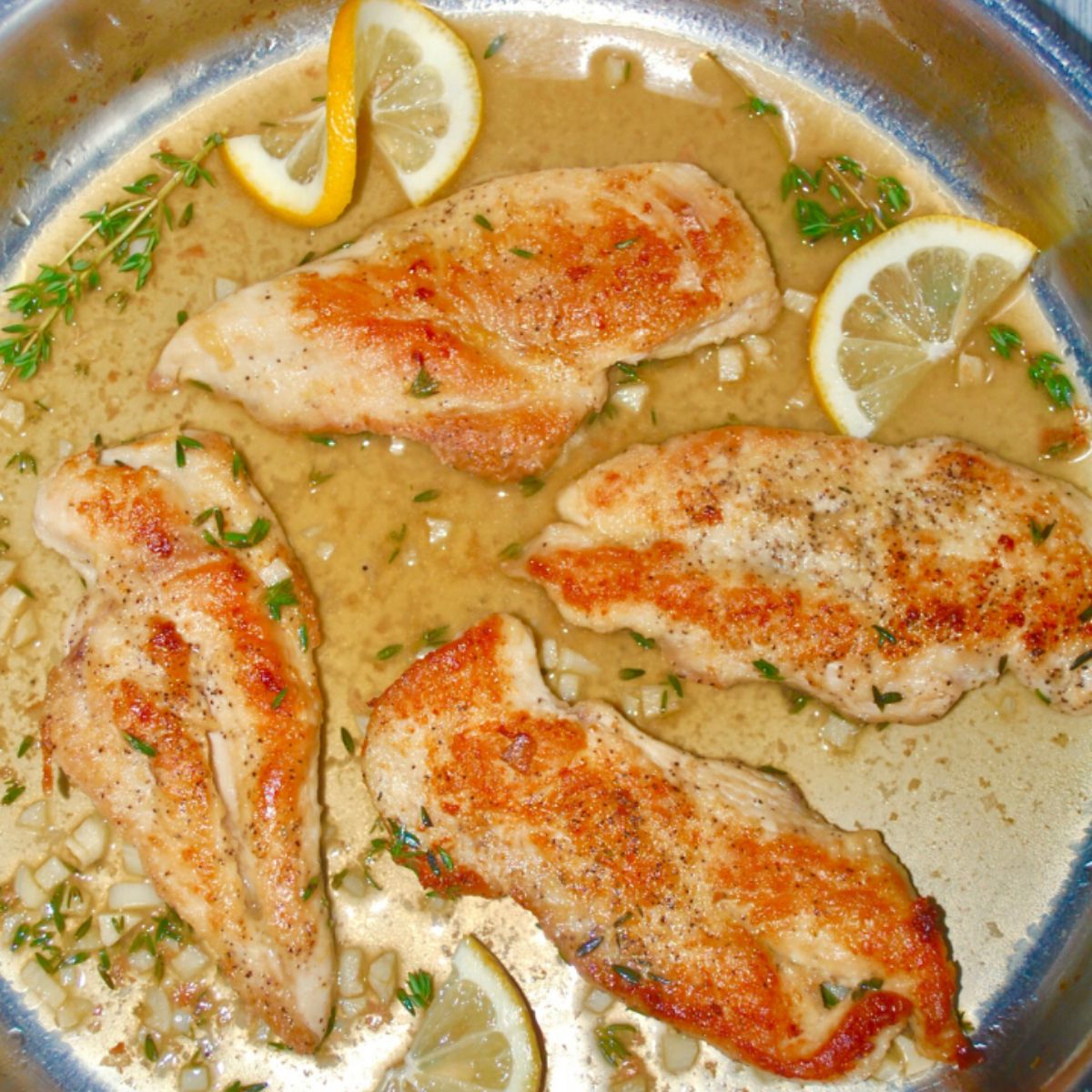 Lemon Garlic Chicken in a White Wine Sauce - HOORAH to Health
