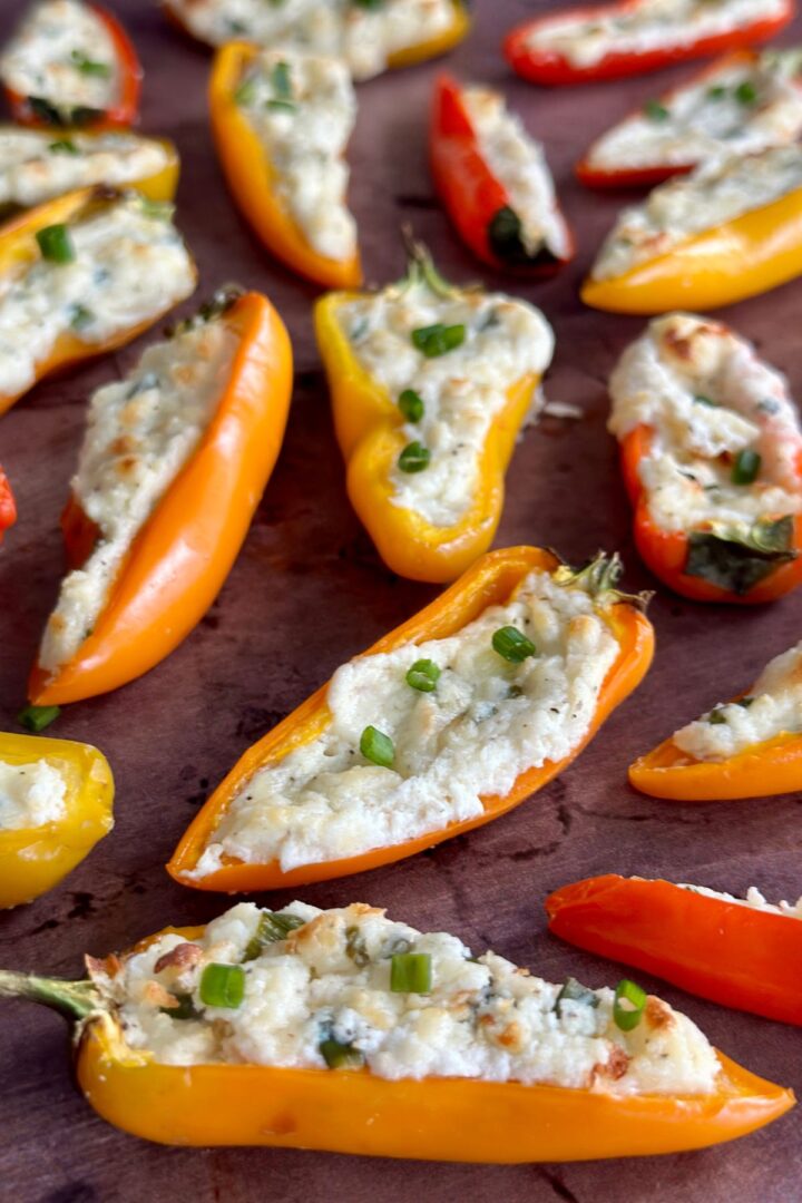 Cream Cheese Stuffed Mini Peppers - HOORAH to Health