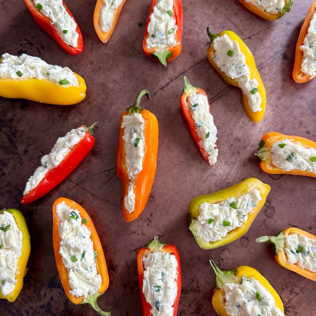 Cream Cheese Stuffed Mini Peppers - HOORAH to Health